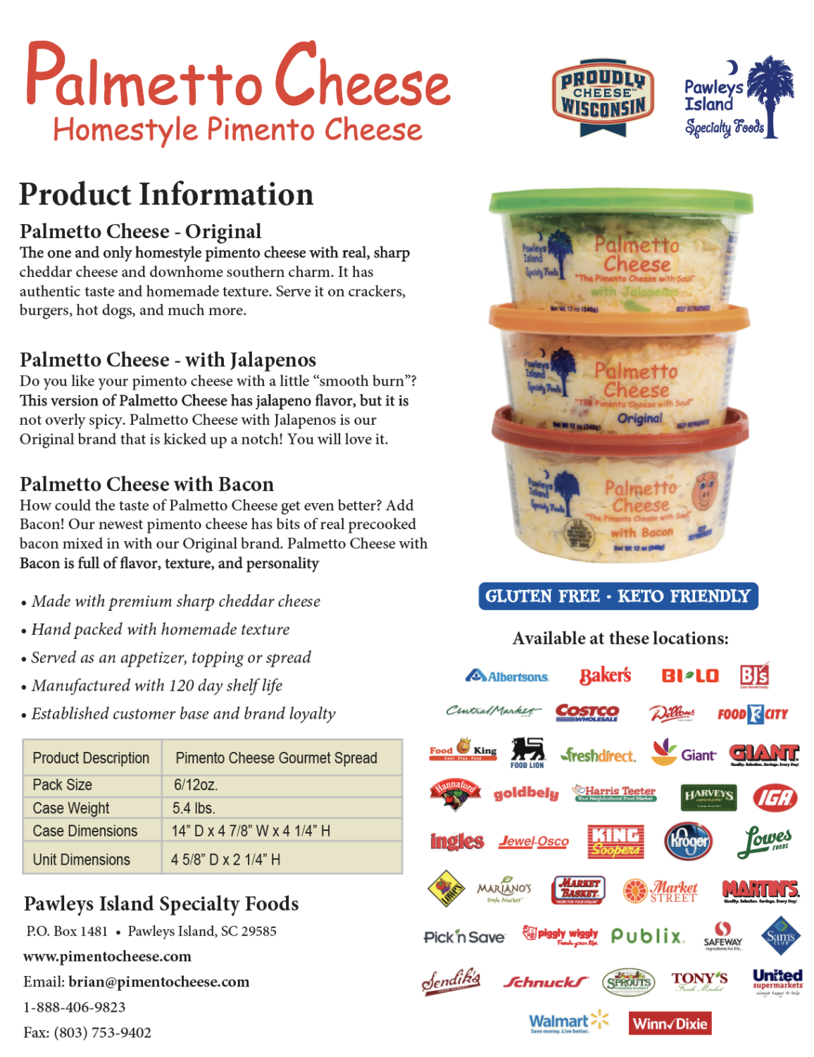 productinfo – Palmetto Cheese – Homestyle Pimento Cheese