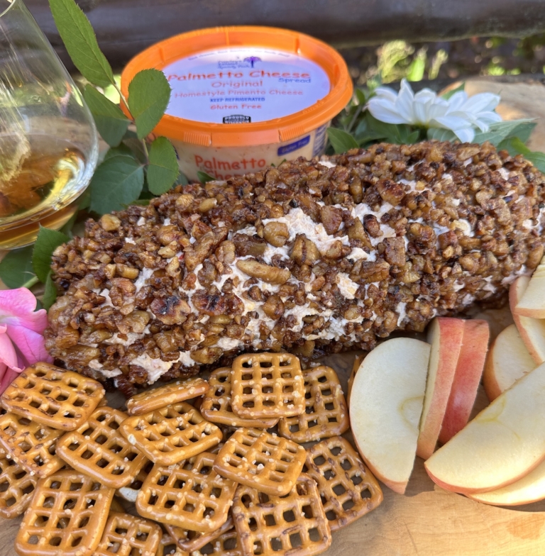 Bourbon Pecan Cheese Log – Palmetto Cheese – Homestyle Pimento Cheese