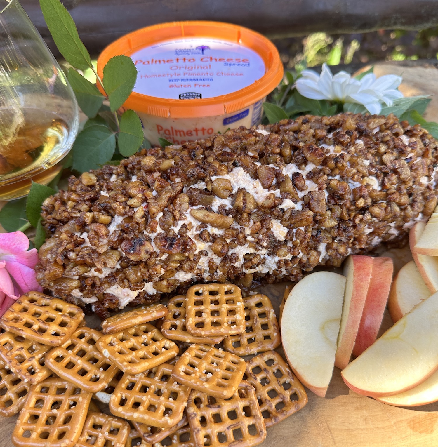 Bourbon Pecan Cheese Log – Palmetto Cheese – Homestyle Pimento Cheese